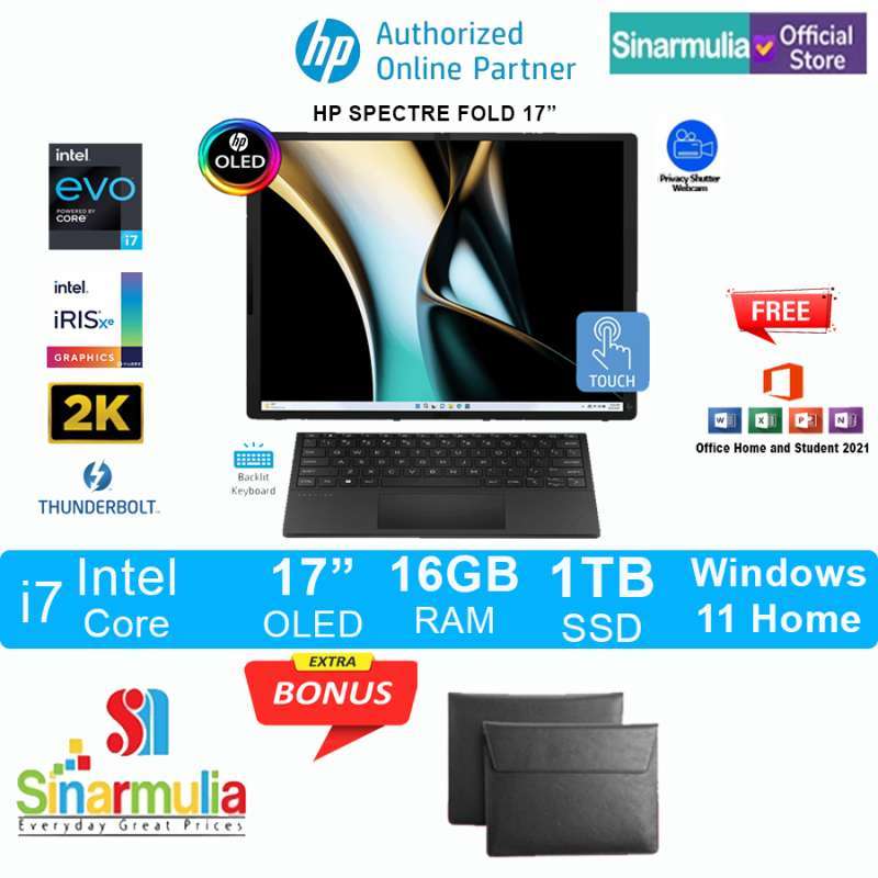 Promo Hp Spectre Fold I7-1250u 1tb Ssd 16gb 17 2.5k Oled Win11+ohs ...