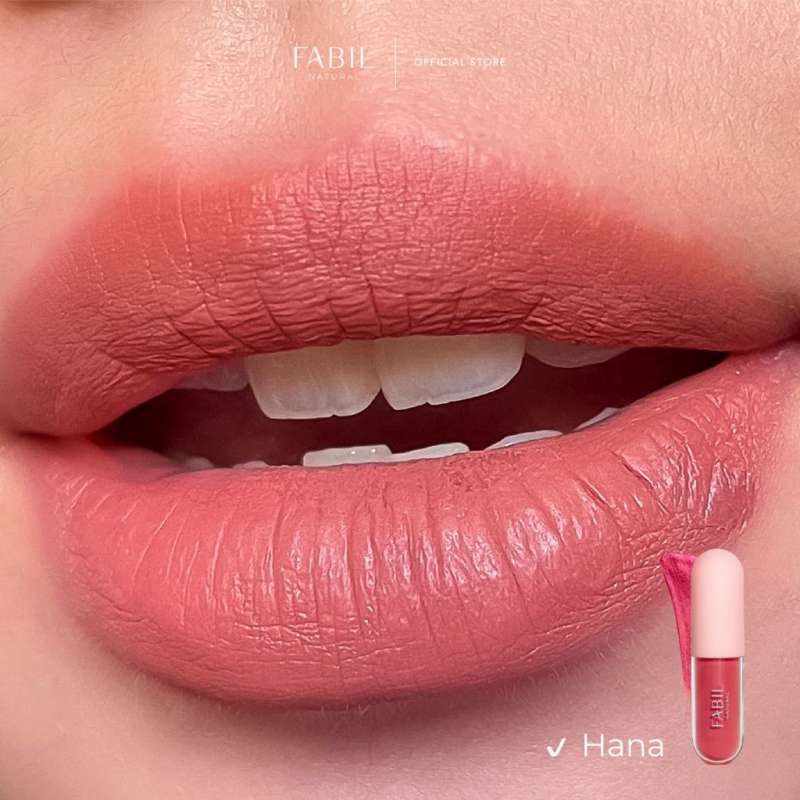Jual Fabil Lip Matte With Moringa & Vit E - Soft Matte Finish Dan Wudhu ...