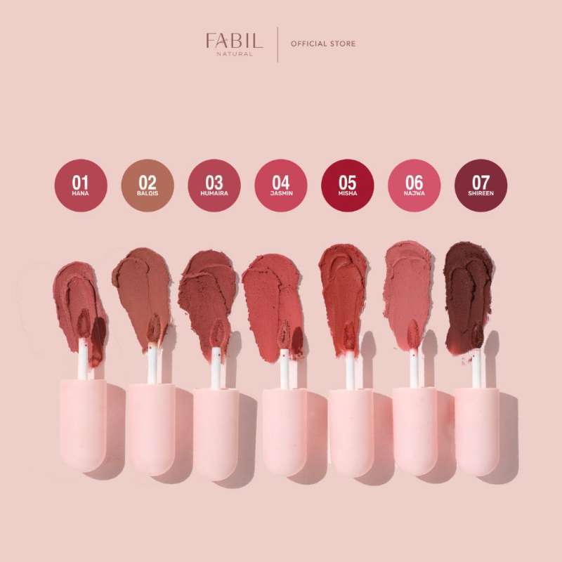 Jual Fabil Lip Matte With Moringa & Vit E - Soft Matte Finish Dan Wudhu ...