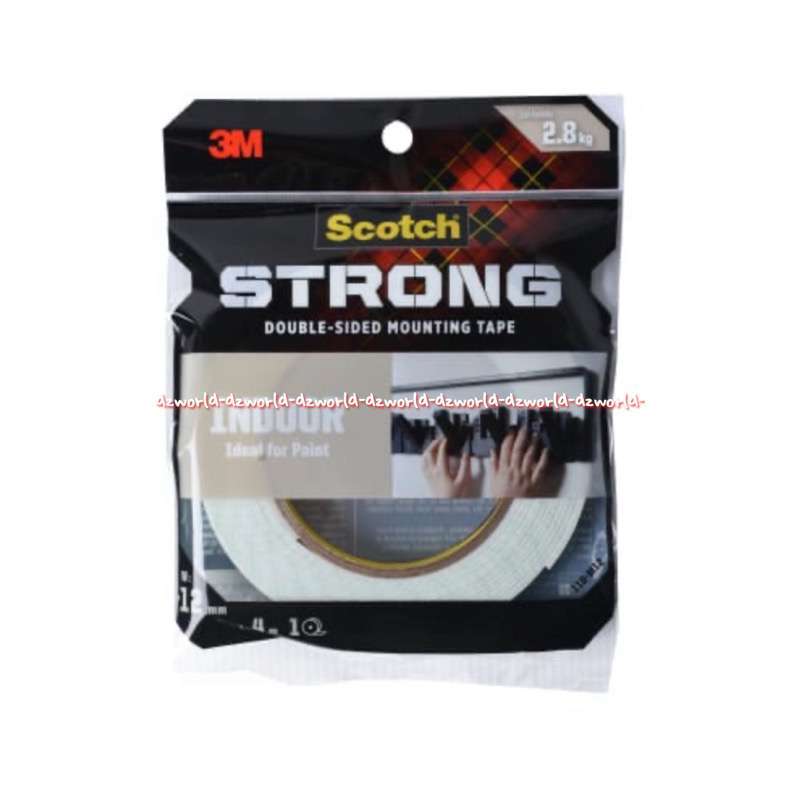 Jual 3M Scotch Strong 2.8kg Double Tape Kuat Melekat Untuk Area Indoor ...