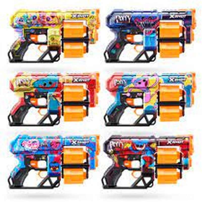Jual Zuru Xshot Skins Dread Poppy Playtime Blaster Double barrel X shot ...
