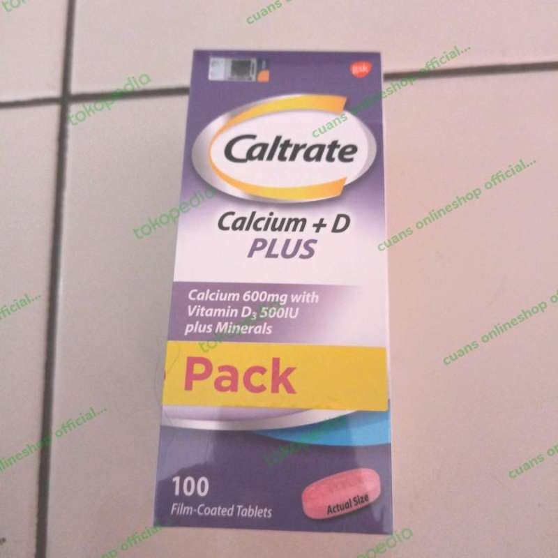 Jual Caltrate Calcium + D Plus Isi 100 Butir Calcium Heath Supplement ...