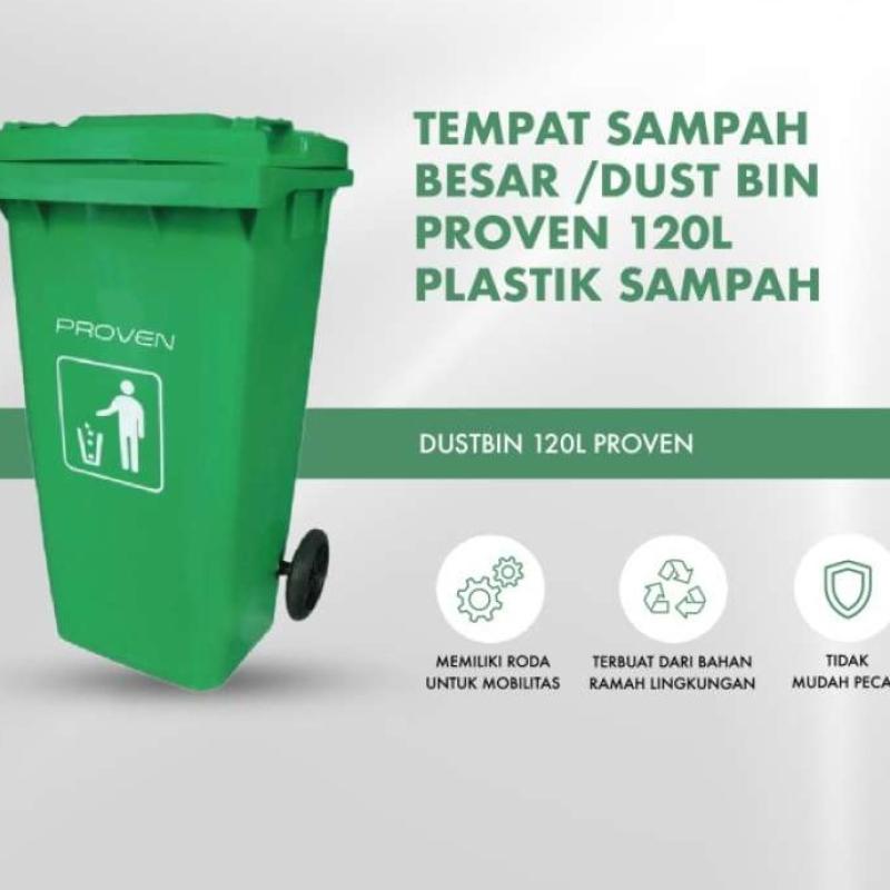 Promo Tempat Sampah Besar /dust Bin Proven 120l Plastik Sampah Diskon 33% Di Seller Aqmar - Koja ...