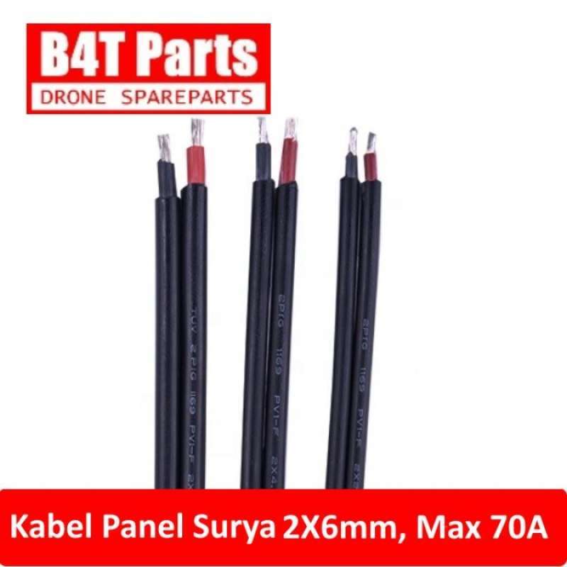 Promo KABEL SOLAR PANEL SURYA 2X6MM SLOCABLE TWIN CORE 1500 DC 70A ...