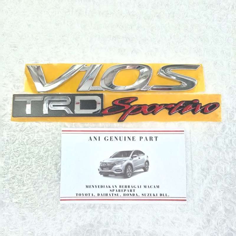 Promo Logo Emblem Tulisan Bagasi Set Vios Trdsportivo Original Harga ...