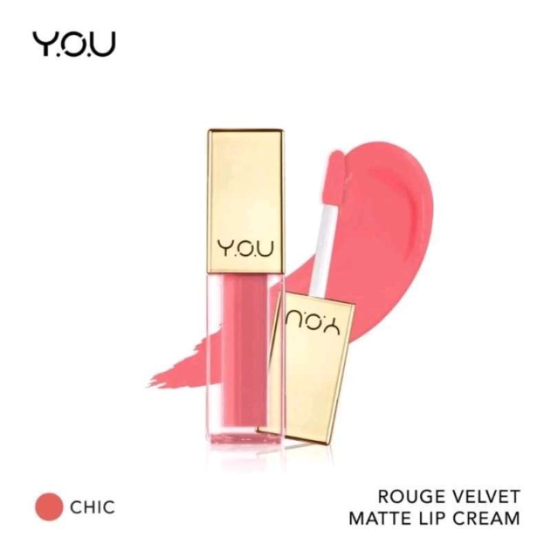 Jual You Rouge Velvet Matte Lip Cream|rouge The Gold One 4.5g Long Di ...