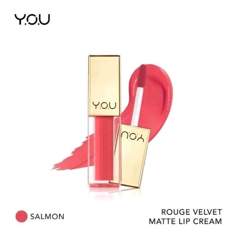 Jual YOU Rouge Velvet Matte Lip Cream|Rouge The Gold One 4.5g Long ...
