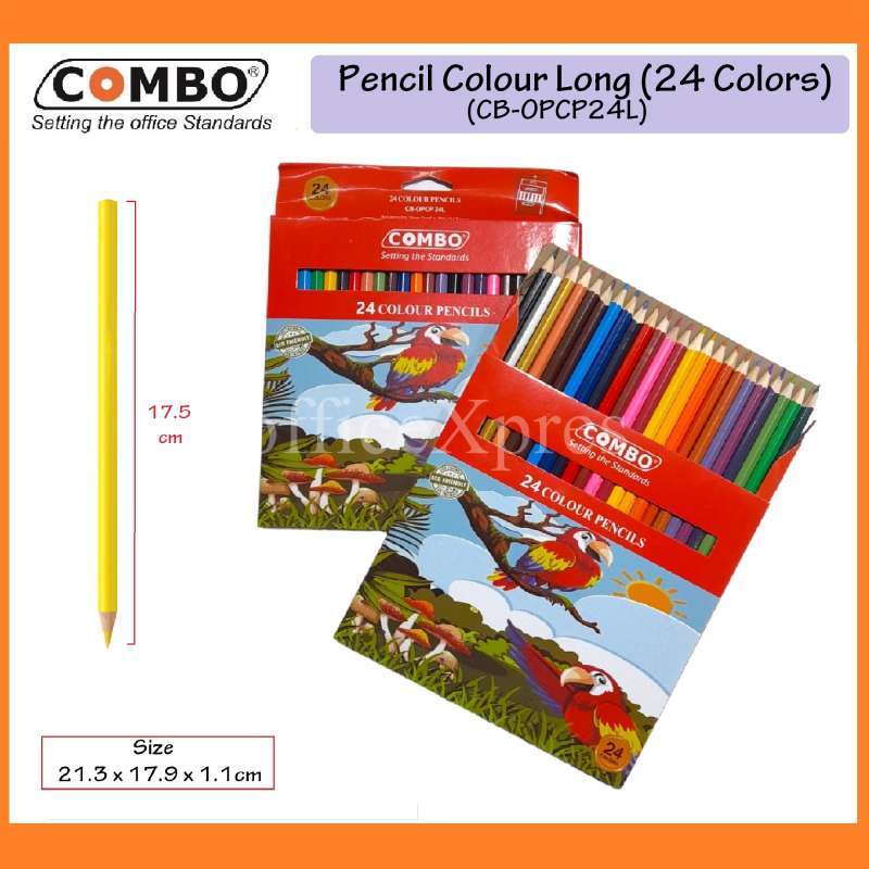 Jual Pensil Warna 24 Warna / Colour Pencil 24 Colors / Pensil Mewarnai ...