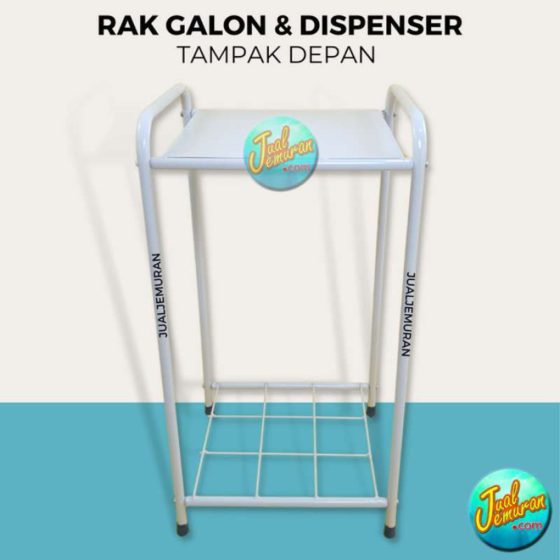 Promo Rak Galon Dispenser Besi 2 Susun Warna Putih Diskon 33% Di Seller ...