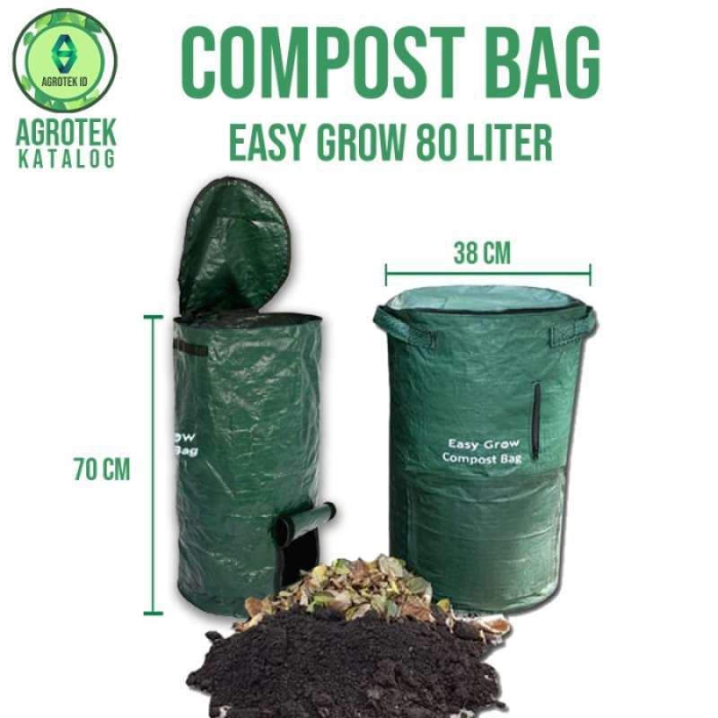Promo Compost Bag Standard 80 Liter Tas Kompos Olah Limbah Sampah Diskon 33% di Seller King ...