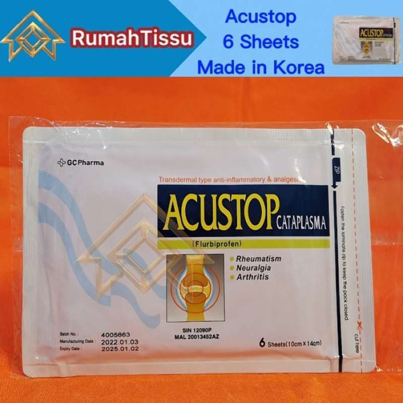 Promo Koyo Acustop Cataplasma 6 Sheets Diskon 33% Di Seller Ksm Store ...