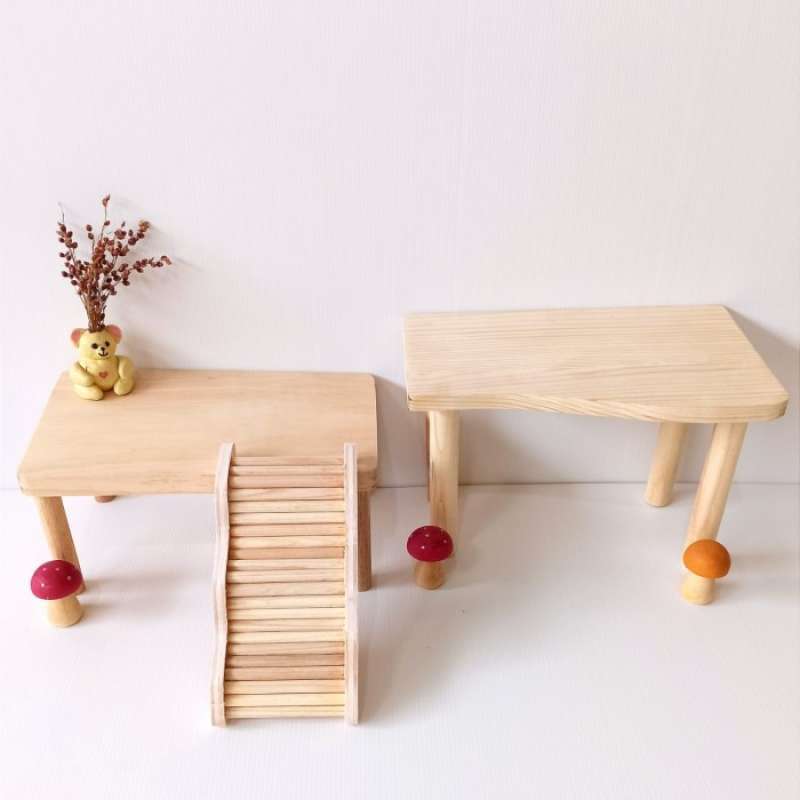 Promo Set Perlengkapan Kandang Meja Platform Jembatan Tangga Hamster ...