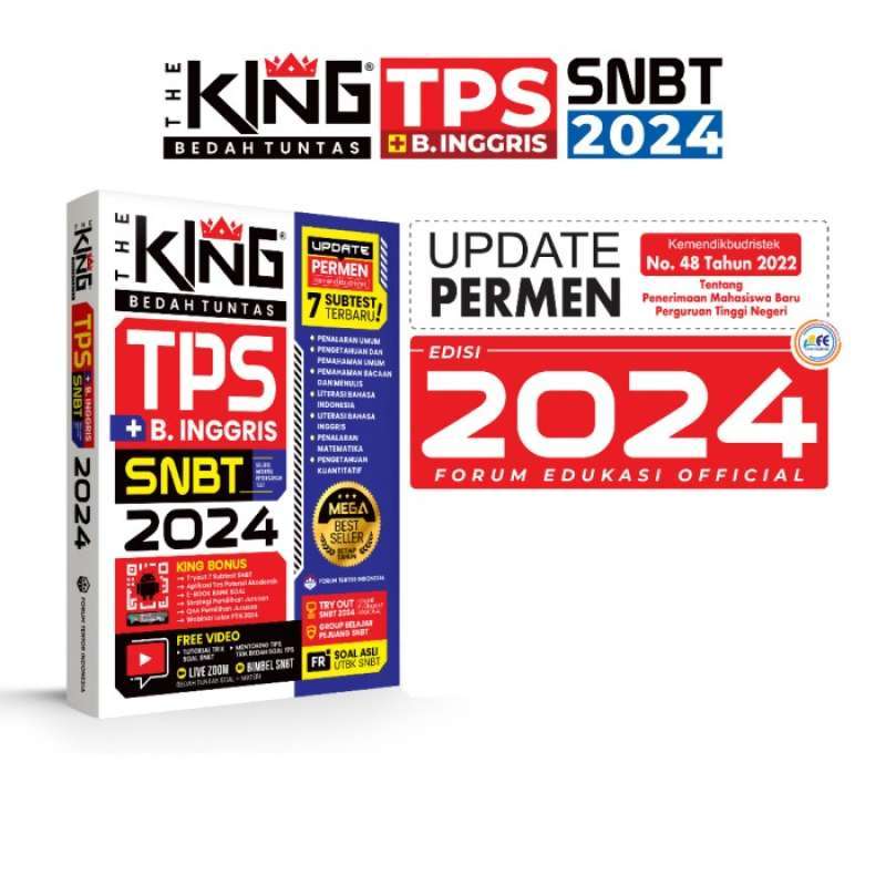 Promo 2023 TPS SNBT Skolastik UPDATE PERMEN The King Bedah Soal & Materi - INTENS KOGNITIF ...