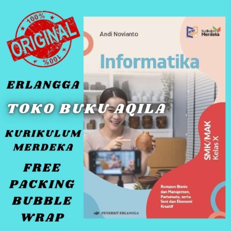 Jual Buku Informatika Bisnis Kelas 1 / X 10 SMK Erlangga Kurikulum Merdeka di Seller Pilihan ...