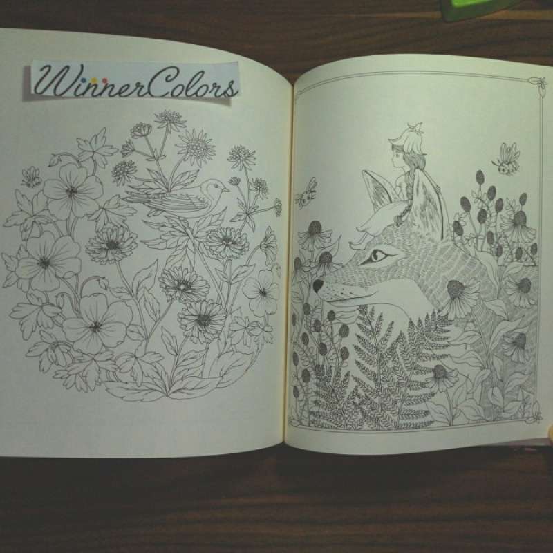 Promo Flora Coloring Book Maria Trolle Buku Mewarnai Dewasa Diskon 28% ...