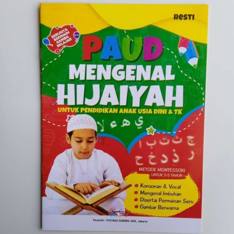 Promo Buku Anak Muslim Tk Paud Mengenal Hijaiyah Ukuran Besar - Sandro ...