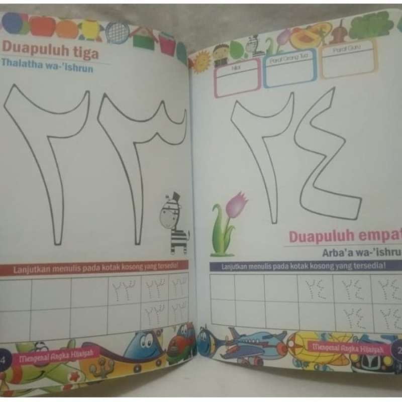 Promo Buku Anak Menulis Dan Mewarnai Huruf & Angka Hijaiyah Diskon 23% ...