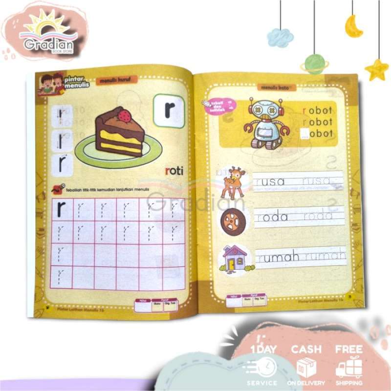 Promo Buku Tk Paud Pintar Latihan Menulis Abc Huruf Besar Dan Huruf ...