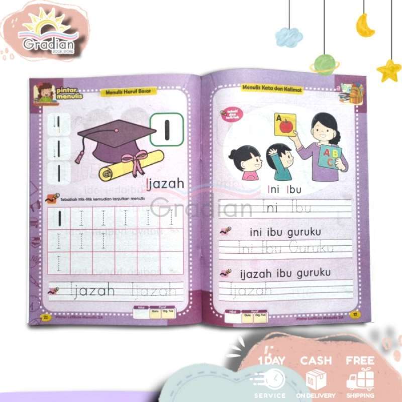 Promo Buku Tk Paud Pintar Latihan Menulis Abc Huruf Besar Dan Huruf ...
