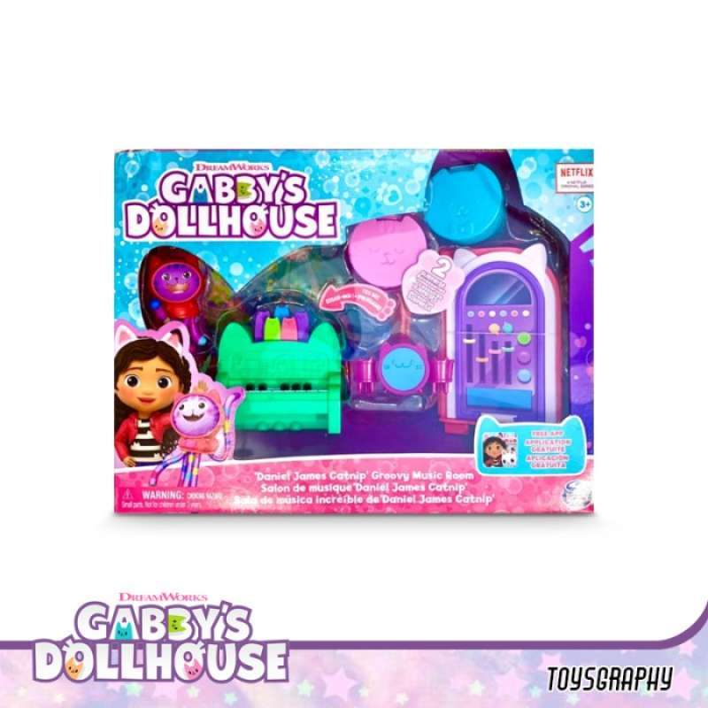 Promo Gabby's Dollhouse Daniel James Catnip Groovy Music Room Gabby ...