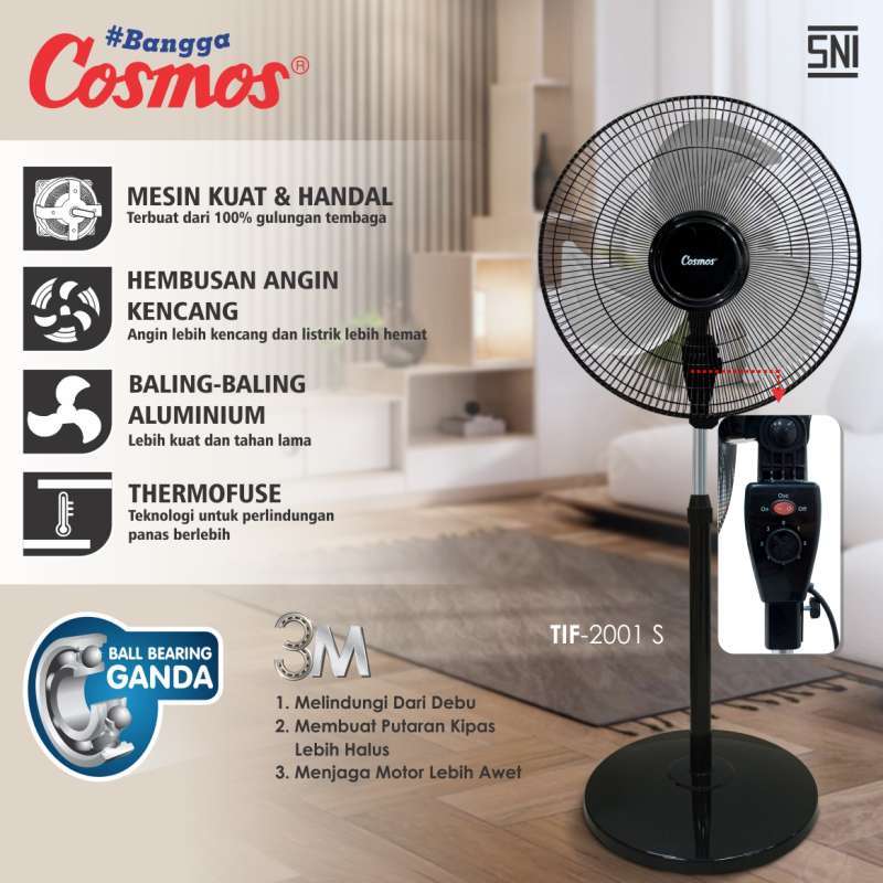 Promo Cosmos Tif-2001 S - Kipas Angin / Stand Fan 20 Inch Diskon 11% Di ...