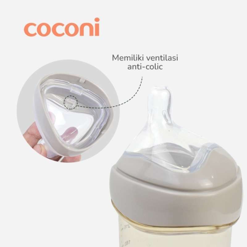 Jual Coconi Triangle Feeding Bottle Ppsu 150/240ml | Botol Dot Ppsu ...
