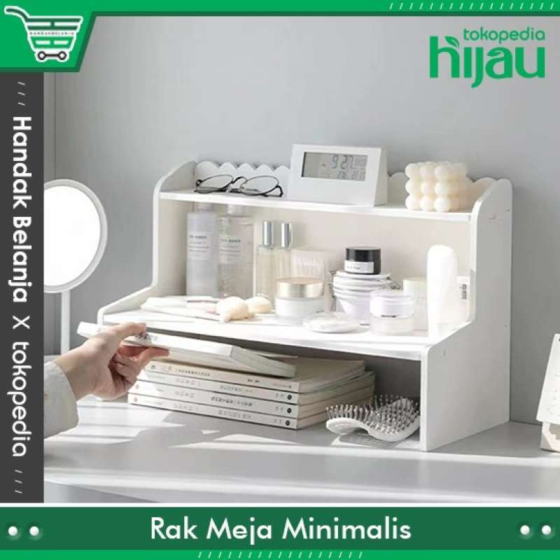 Promo Rak Meja Minimalis Korean Desk Organizer Aesthetic Serbaguna ...