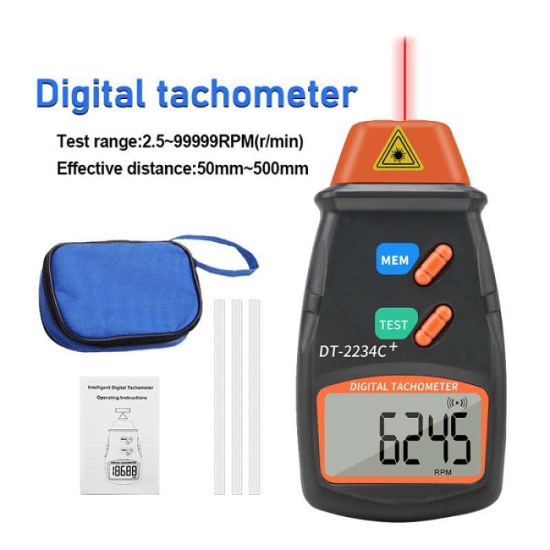 Promo Tachometer Rpm Meter Alat Pengukur Kecepatan Dt-2234c+ Diskon 23% ...