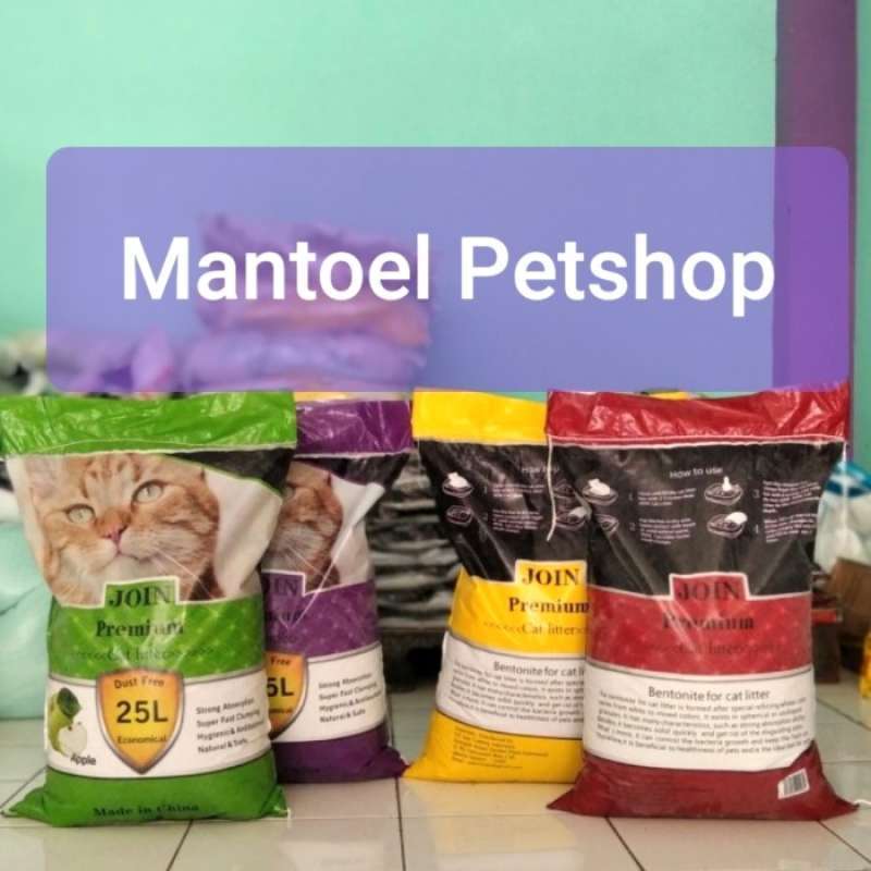 Promo ( 3 Karung ) Grab Gojek Pasir Kucing Join Premium Cat Litter 25l ...