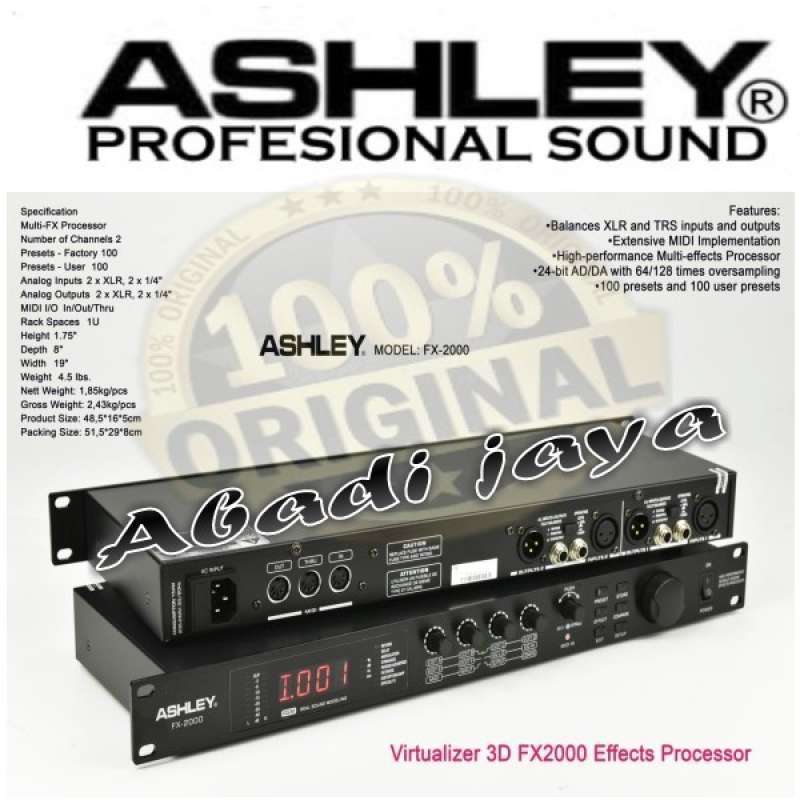 Promo Virtualizer 3d Fx 2000 Effects Cessor Ashley Fx2000 Diskon 23% Di ...