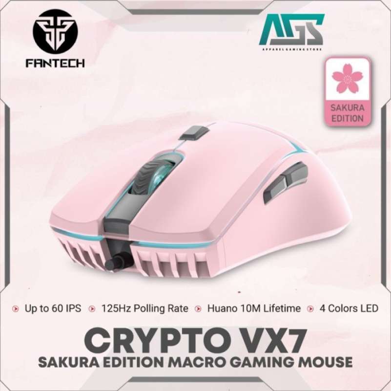 Promo Fantech Vx7 Crypto Sakura Lite Edition - Gaming Mouse Diskon 23% ...