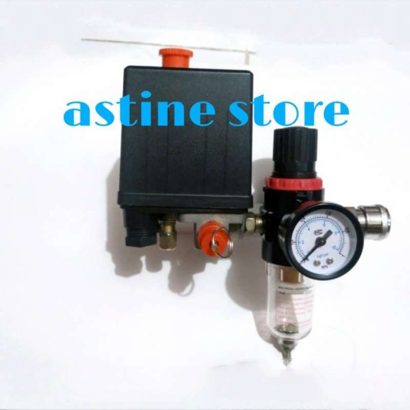 Promo Paket Set Regulator Filter Angin+Pressure Switch Otomatis ...