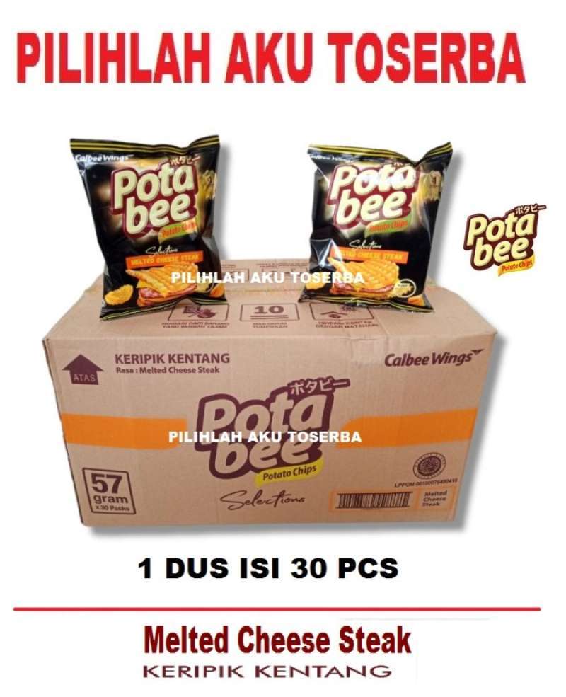 Promo Potabee Keripik Kentang MELTED CHEESE STEAK - (HARGA 1 DUS ISI 30 ...