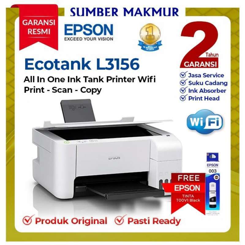 Promo Epson L3156 Wifi All In One Printer Diskon 23% Di Seller Bogatyy ...