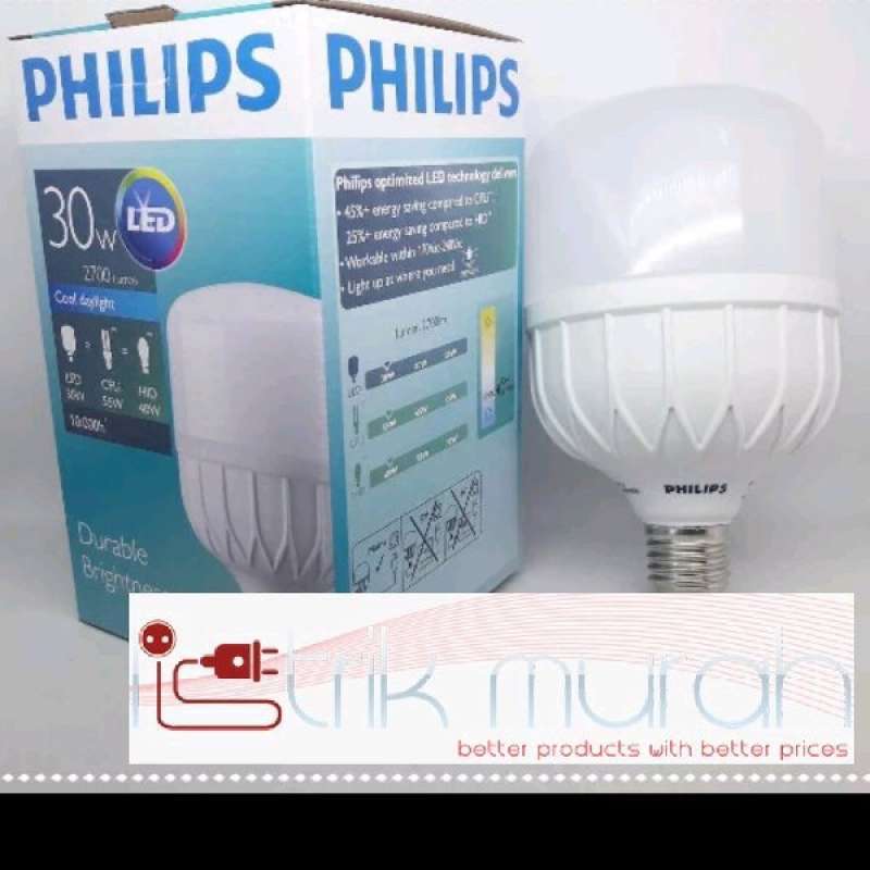 Promo Philips T Force TForce TrueForce 30w 6500K E27 Putih Diskon 27% ...