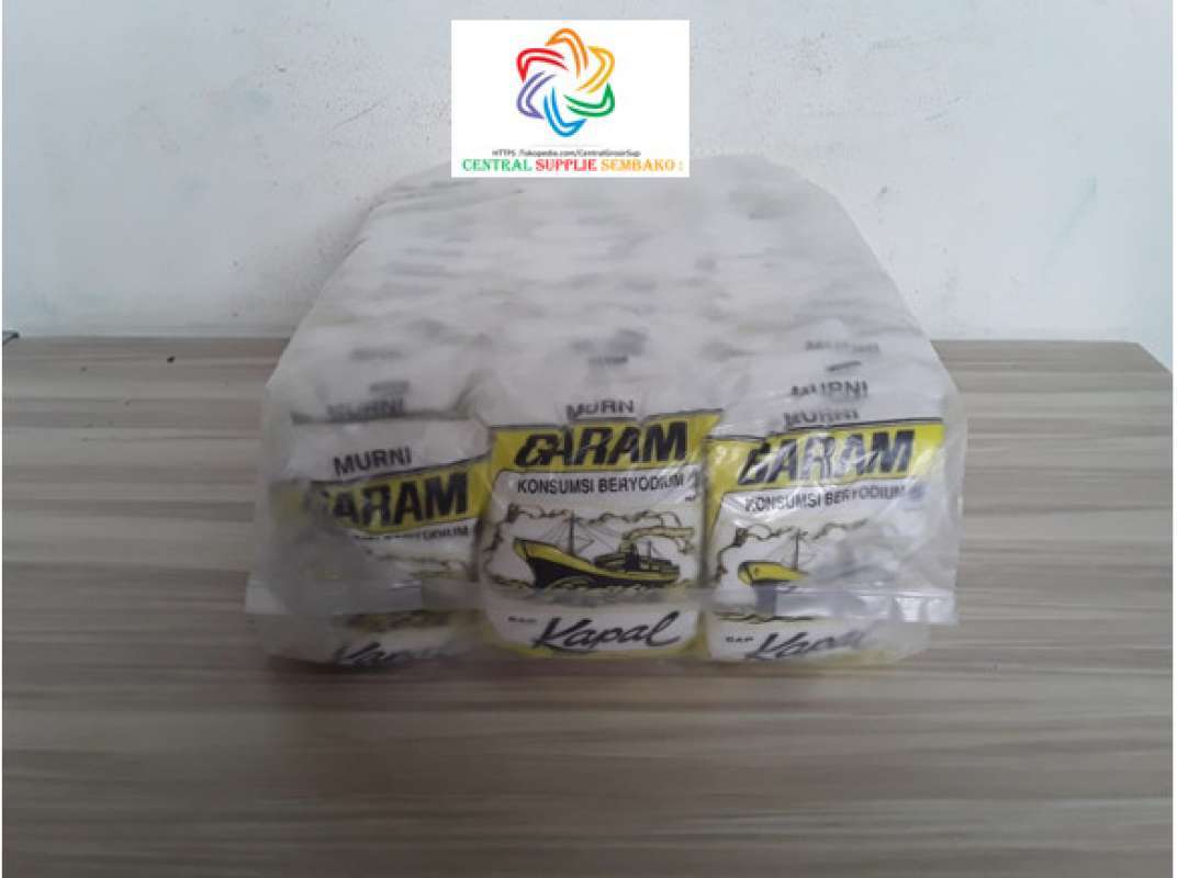 Promo Garam Cap Kapal Beryodium [250gram /40pack /1 Bal ] Diskon 23% Di ...