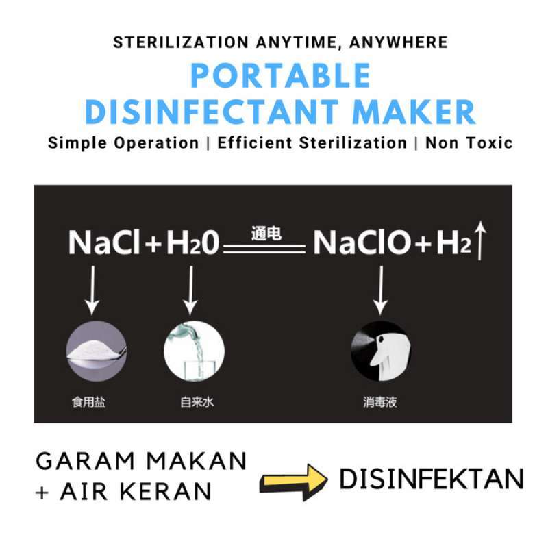 Promo Household Disinfectant Generator / Hocl Generator Sodium ...