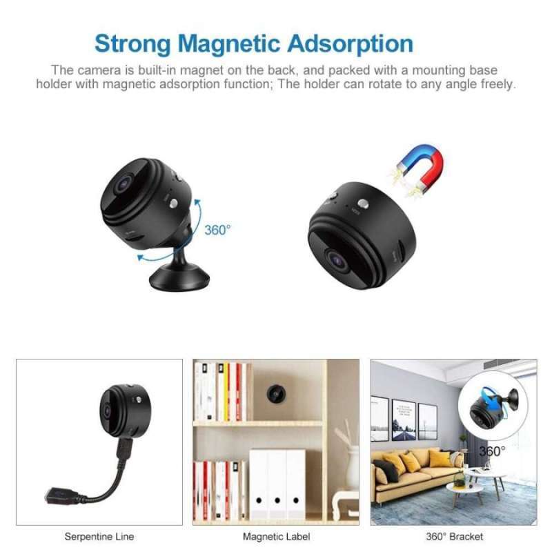 Promo Kamera Mini Spy Cam Hidden Cctv Tersembunyi Wifi Ip Spycam Diskon