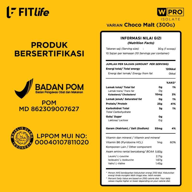 Promo Fitlife - Wpro Iso Choco Malt | Wheypro Iso 300 Gram Whey Protein ...
