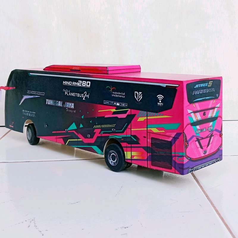 Jual Mainan Miniatur Bus Basuri Telolet Tunggal Jaya Blackpink Jb5 Di ...