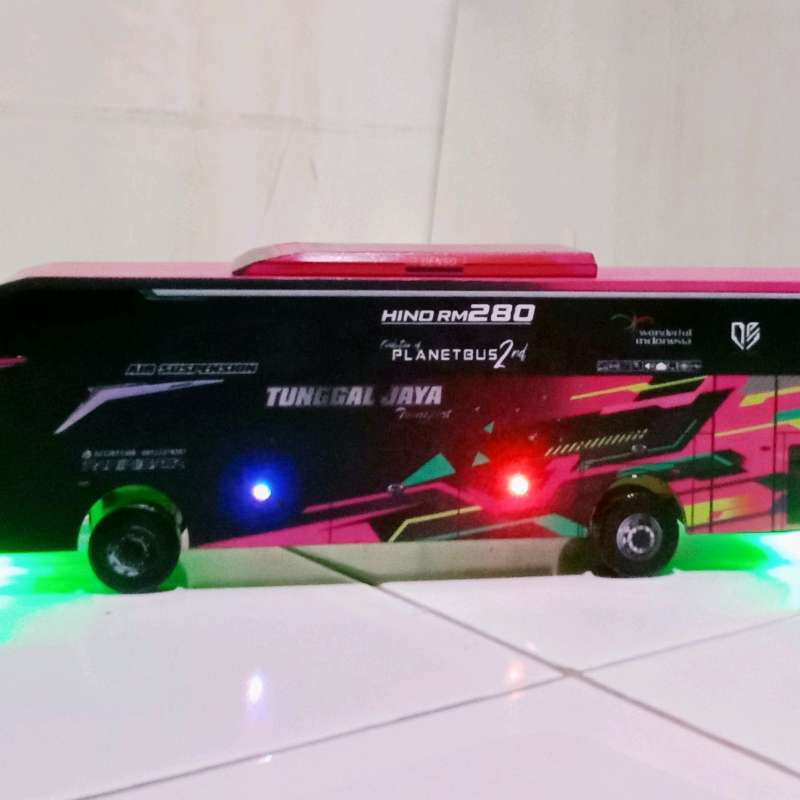 Jual Mainan Miniatur Bus Basuri Telolet Tunggal Jaya Blackpink Jb5 Di ...
