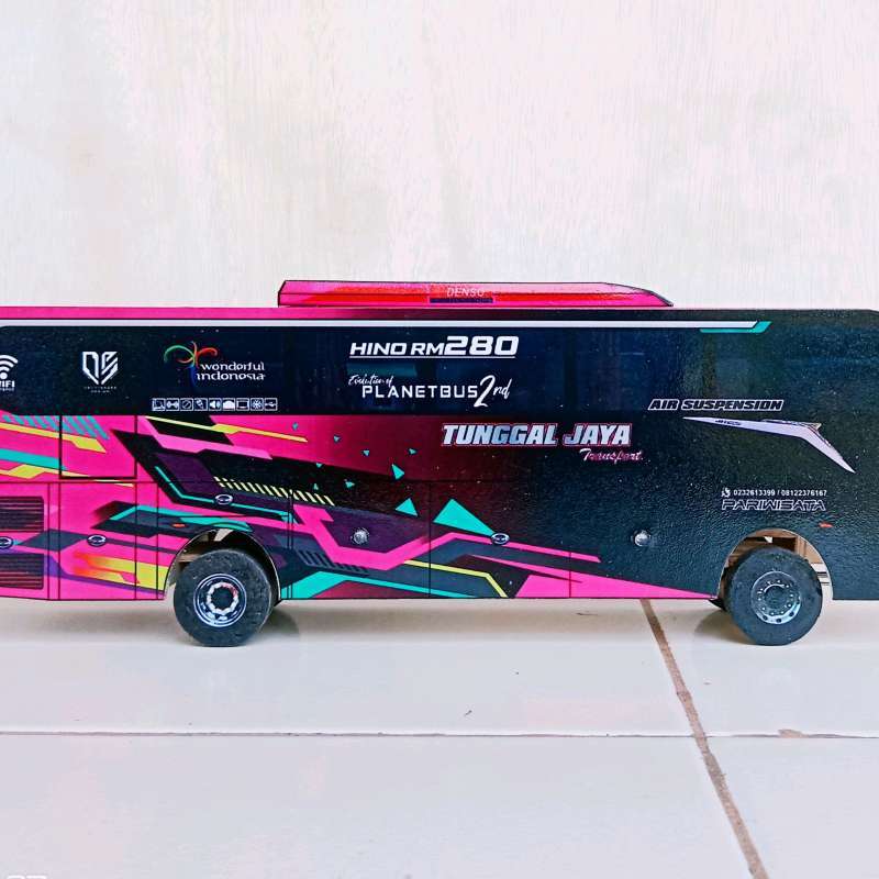 Jual Mainan Miniatur Bus Basuri Telolet Tunggal Jaya Blackpink Jb5 Di ...