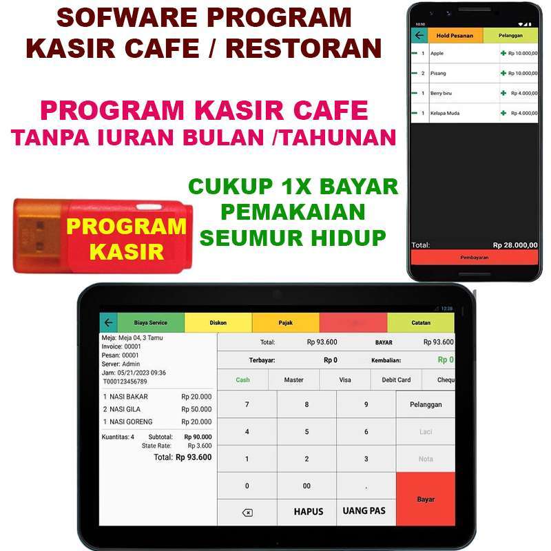 Promo sofware program Aplikasi Kasir Android untuk Usaha restoran, cafe ...