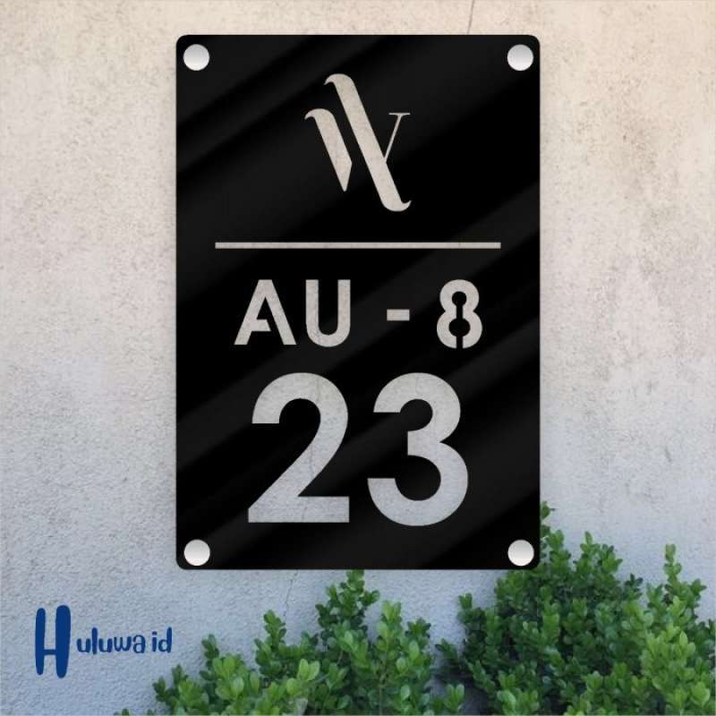 Promo Custom Logo Dan Nomor Rumah Akrilik / Personalised Modern House ...