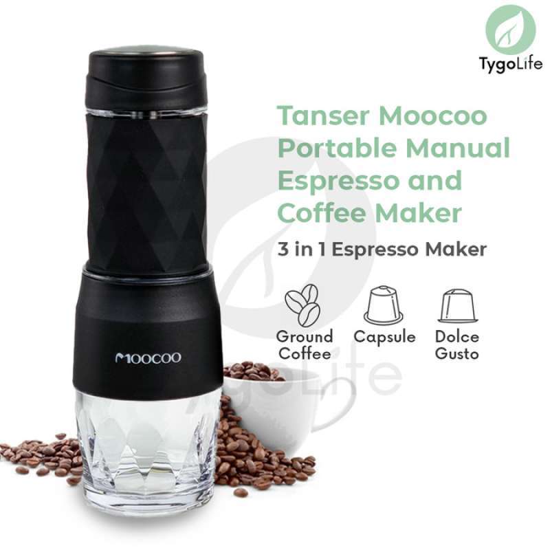 Promo Moocoo Espresso Coffee Maker Portable Manual Mirip Staresso ...