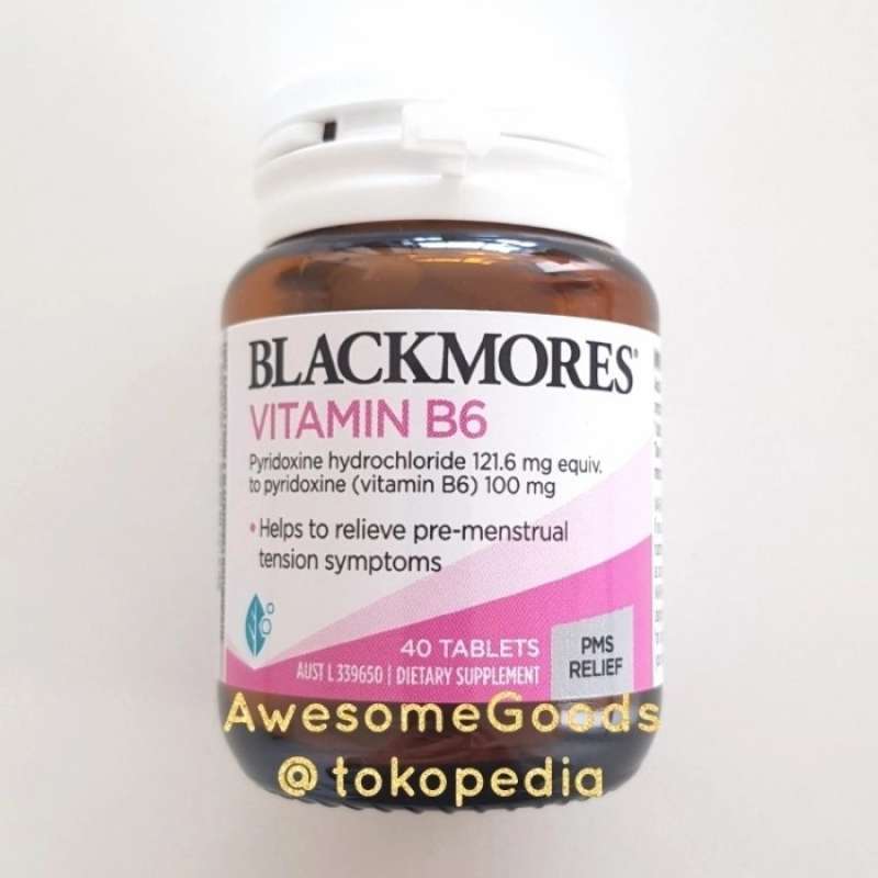 Promo Blackmores Australia Vitamin B6 40 Tablets Diskon 33% Di Seller Ksm Store - Meruya Selatan ...