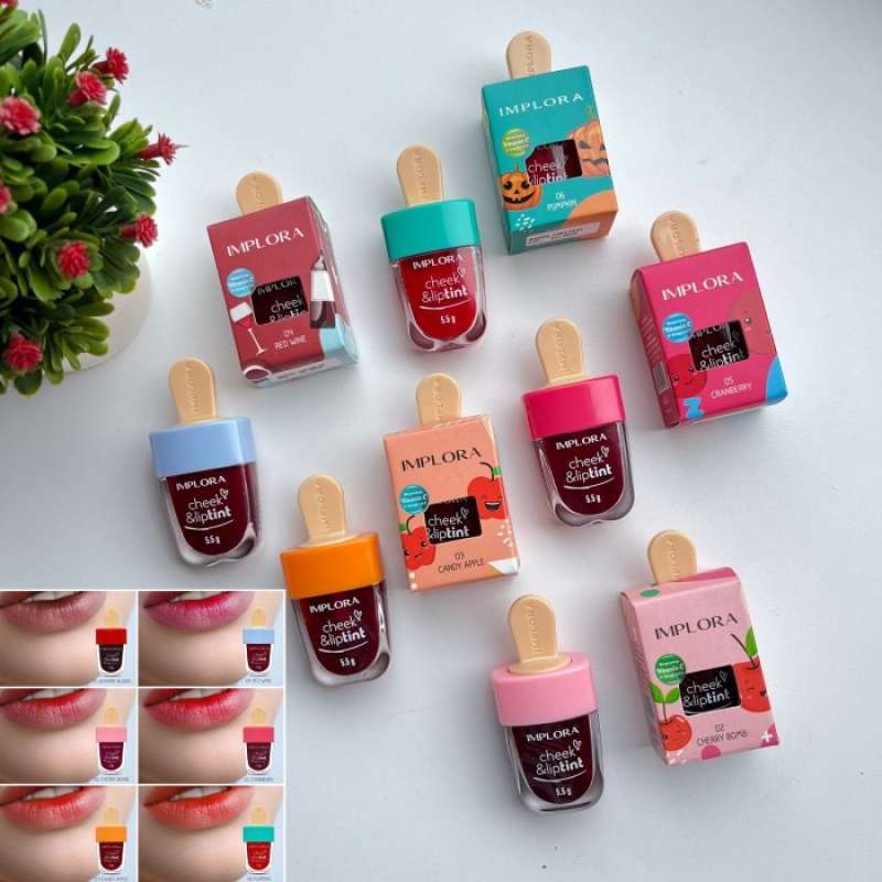 Jual IMPLORA CHEEK & LIPTIN ORIGINAL 100%Ada nomor BPOM pada kemasan di ...