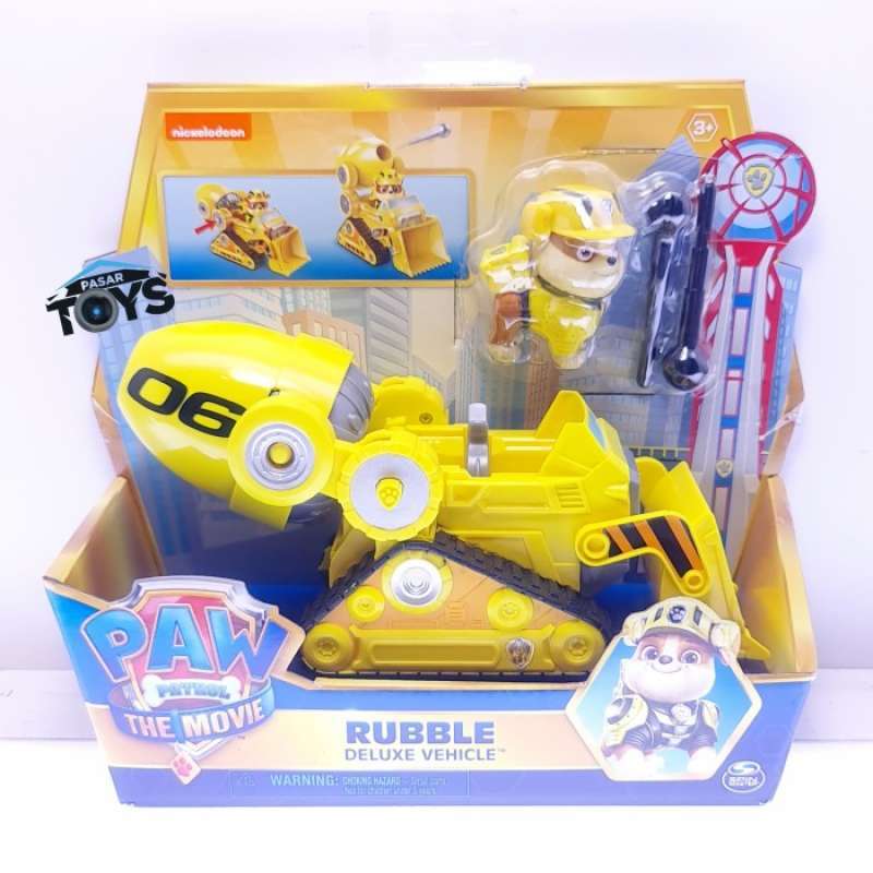 Jual Paw Patrol The Movie Rubble Deluxe Vehicle Nickelodeon Di Seller ...