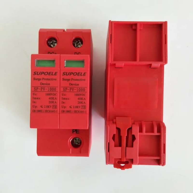 Promo SPD DC 1000V Surge Arrester Protect Device PV Solar Panel Surya ...
