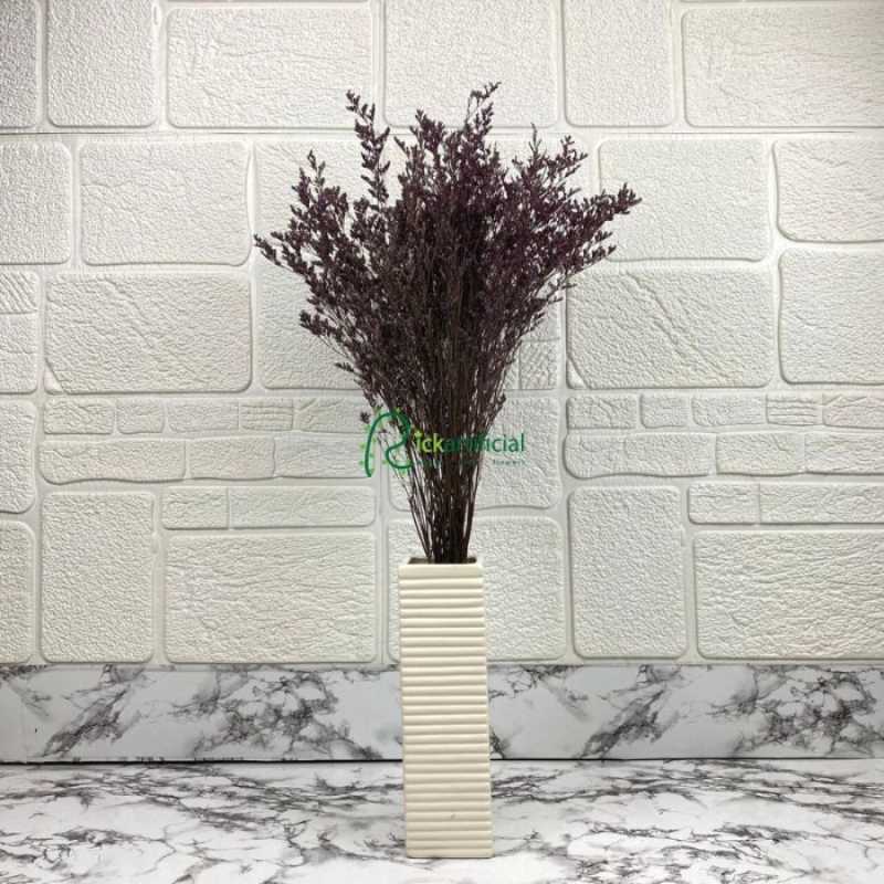 Promo Bunga Kering Caspea Dried Flowers Tanaman Artificial Vas Keramik ...
